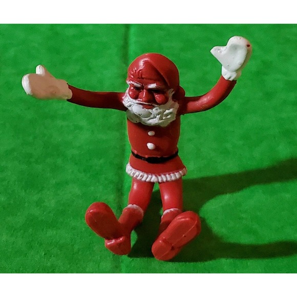 Accents | Vintage Christmas Bendable Santa Claus Figure Bendable ...